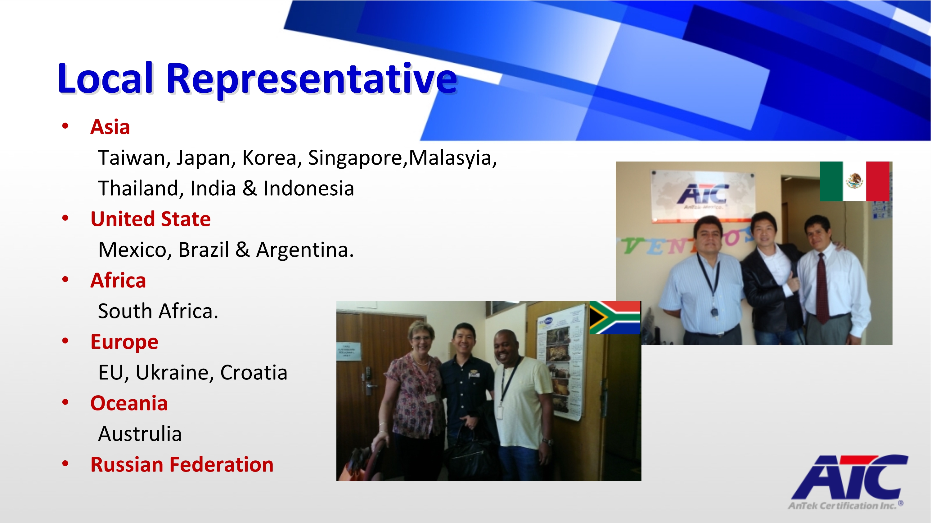 Local Representative - 暐誠國際驗證股份有限公司